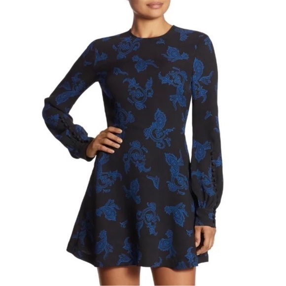 A.L.C. | Dresses | Nwt Alc Lauren Silk Shift Dress In Black Paisley ...